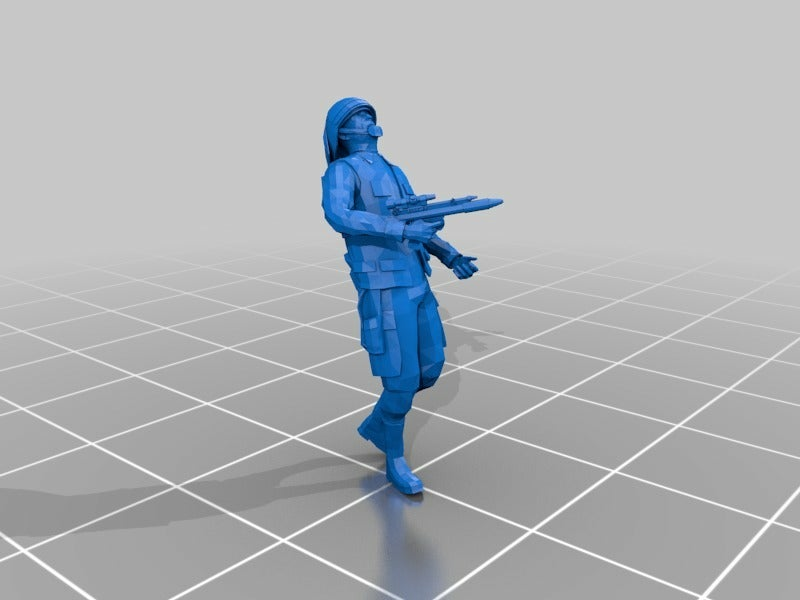 Free STL file Rebel Trooper Battle poses ・3D printer model to download ...