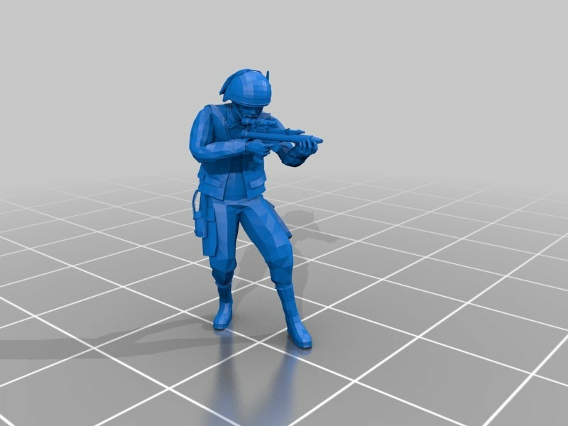 Free STL file Rebel Trooper Battle poses ・3D printer model to download ...