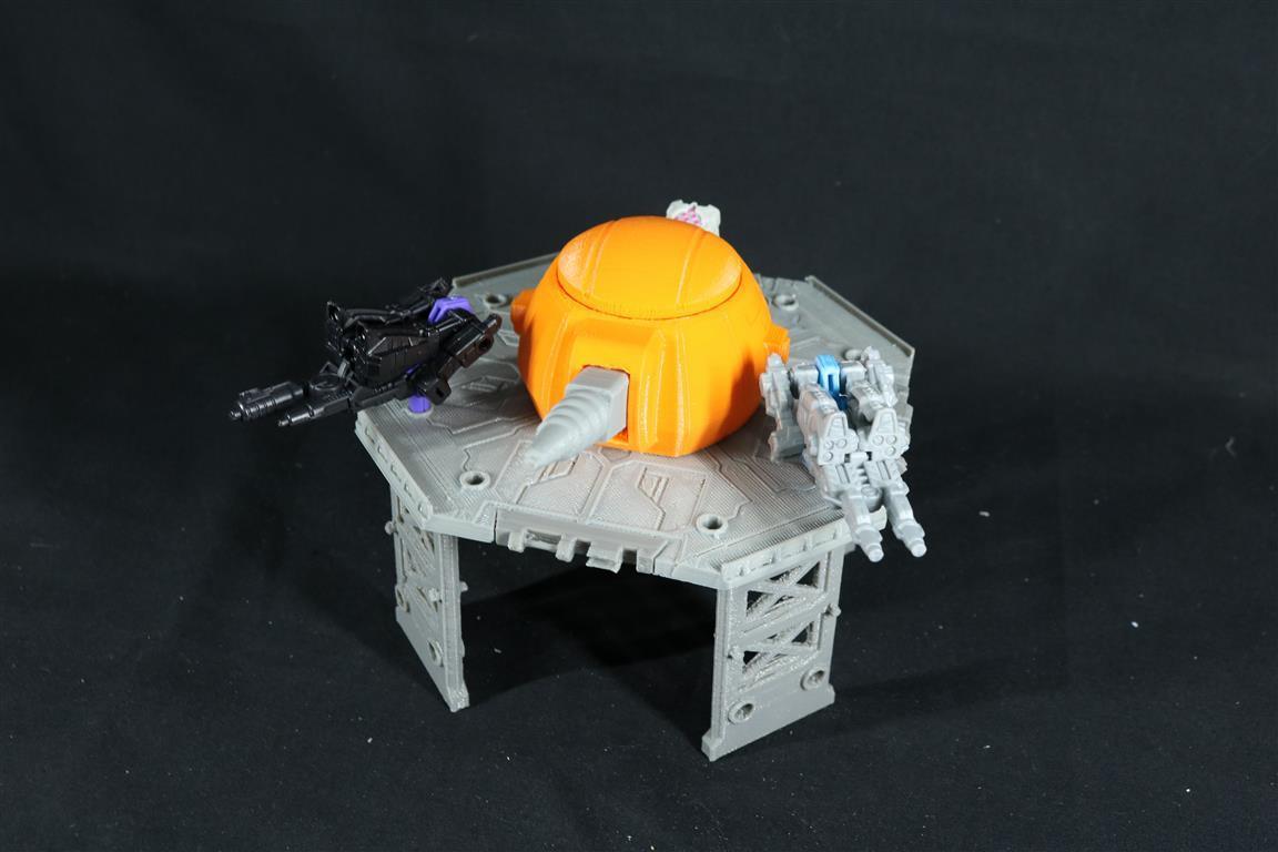 🤖 [CyberBase System] Raised Platform, Turret and Helipad・ 3D File for ...