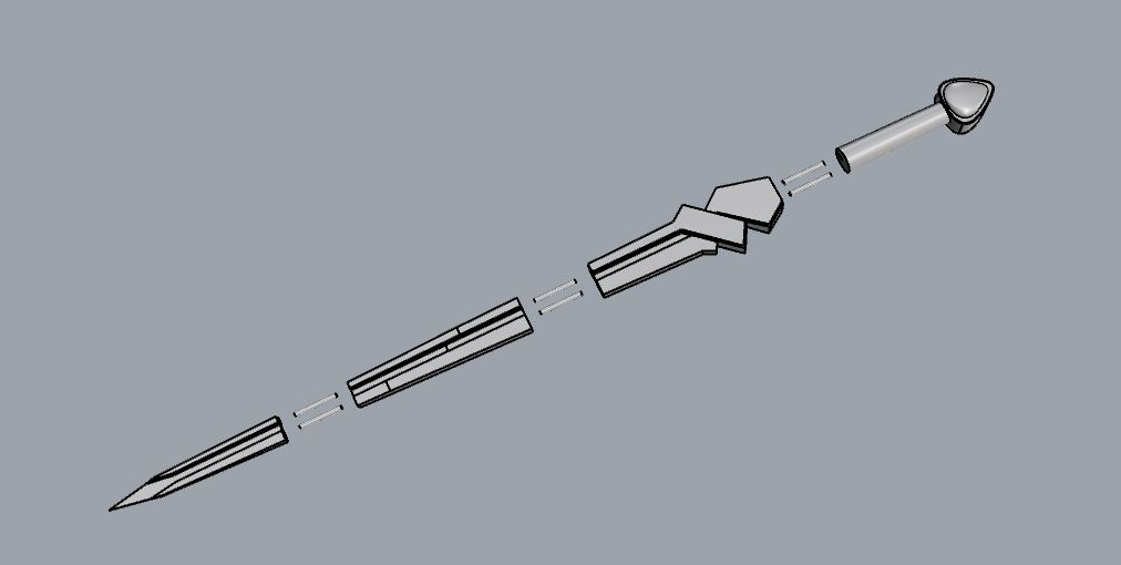 Free STL file Rowan Kenrith's Sword from Magic the Gathering ELD 🗡️ ...