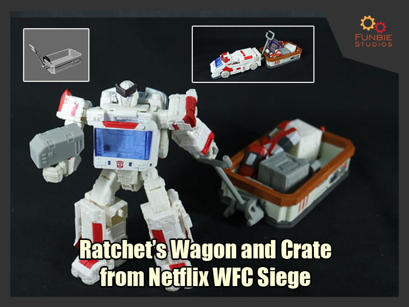 🤖 Ratchet's Wagon and Crate from Netflix WFC Siege・ 3D File for ・Cults