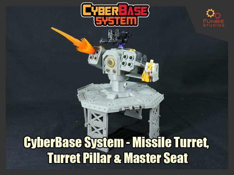 💺 [CyberBase System] Missile Turret, Turret Pillar and Master Seat・ 3D ...