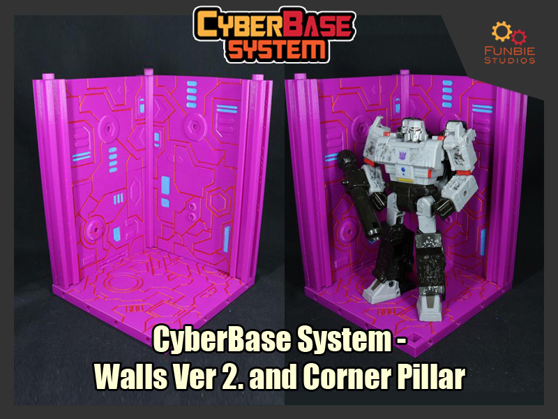 🤖 CyberBase System - Walls Ver. 2 and Corner Pillar・ STL File for 3D ...
