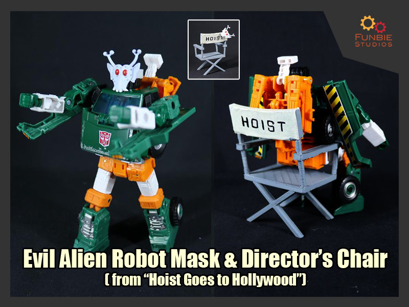 👽 Hoist's Evil Alien Robot Mask & Director's Chair・Free 3D File for ・Cults