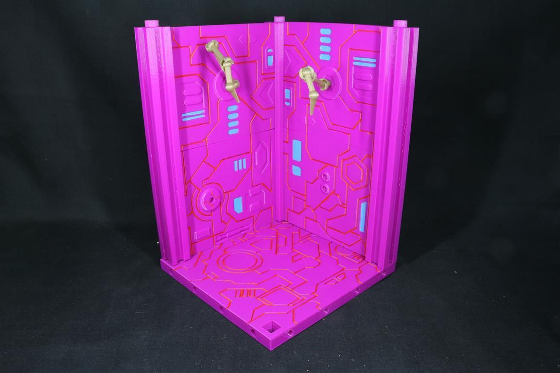 🤖 CyberBase System - Walls Ver. 2 and Corner Pillar・ STL File for 3D ...