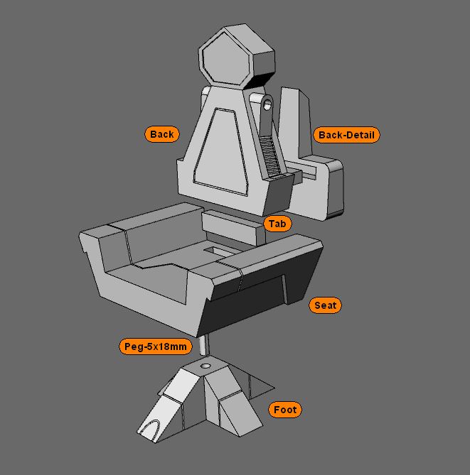 💺 Autobot Shuttle Crew Seat from Transformers the Movie・ 3D File for ・Cults