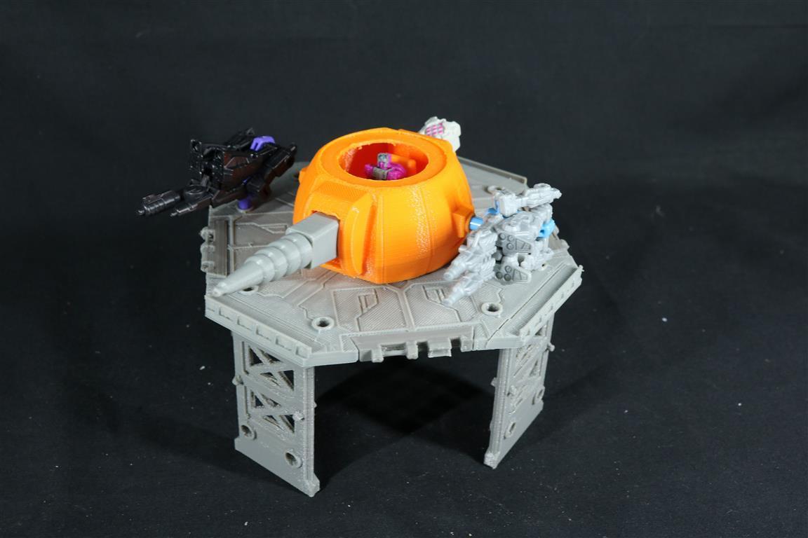 🤖 [CyberBase System] Raised Platform, Turret and Helipad・ 3D File for ...