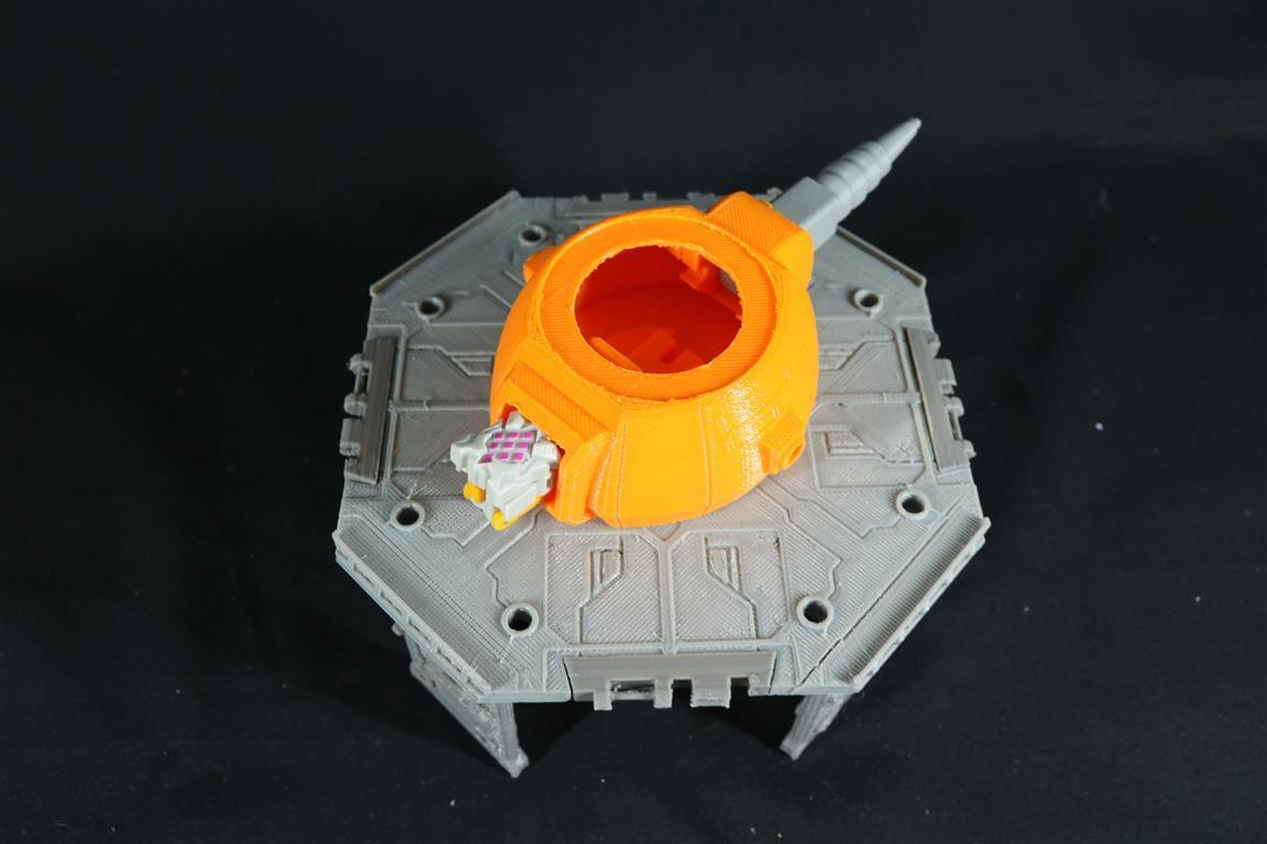 🤖 [CyberBase System] Raised Platform, Turret and Helipad・ 3D File for ...