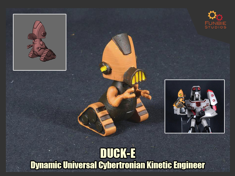 🤖 Transformers DUCK-E, Dynamic Universal Cybertronian Kinetic Engineer ...