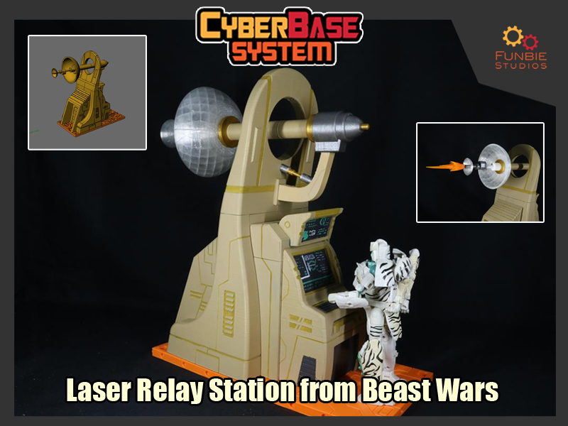🚉 [CyberBase System] Laser Relay Station from Transformers Beast Wars ...