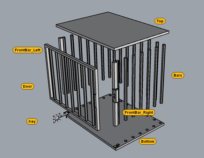 3D file Ravage's Cage from Transformers G1 🤖 ・3D printable model to ...