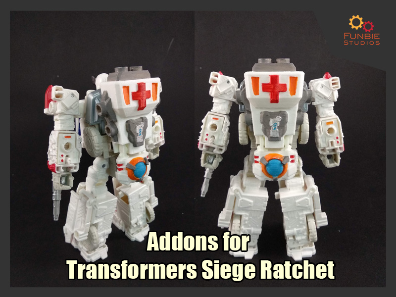 🤖 Addons Set for Transformers Siege Ratchet・ STL File for ・Cults