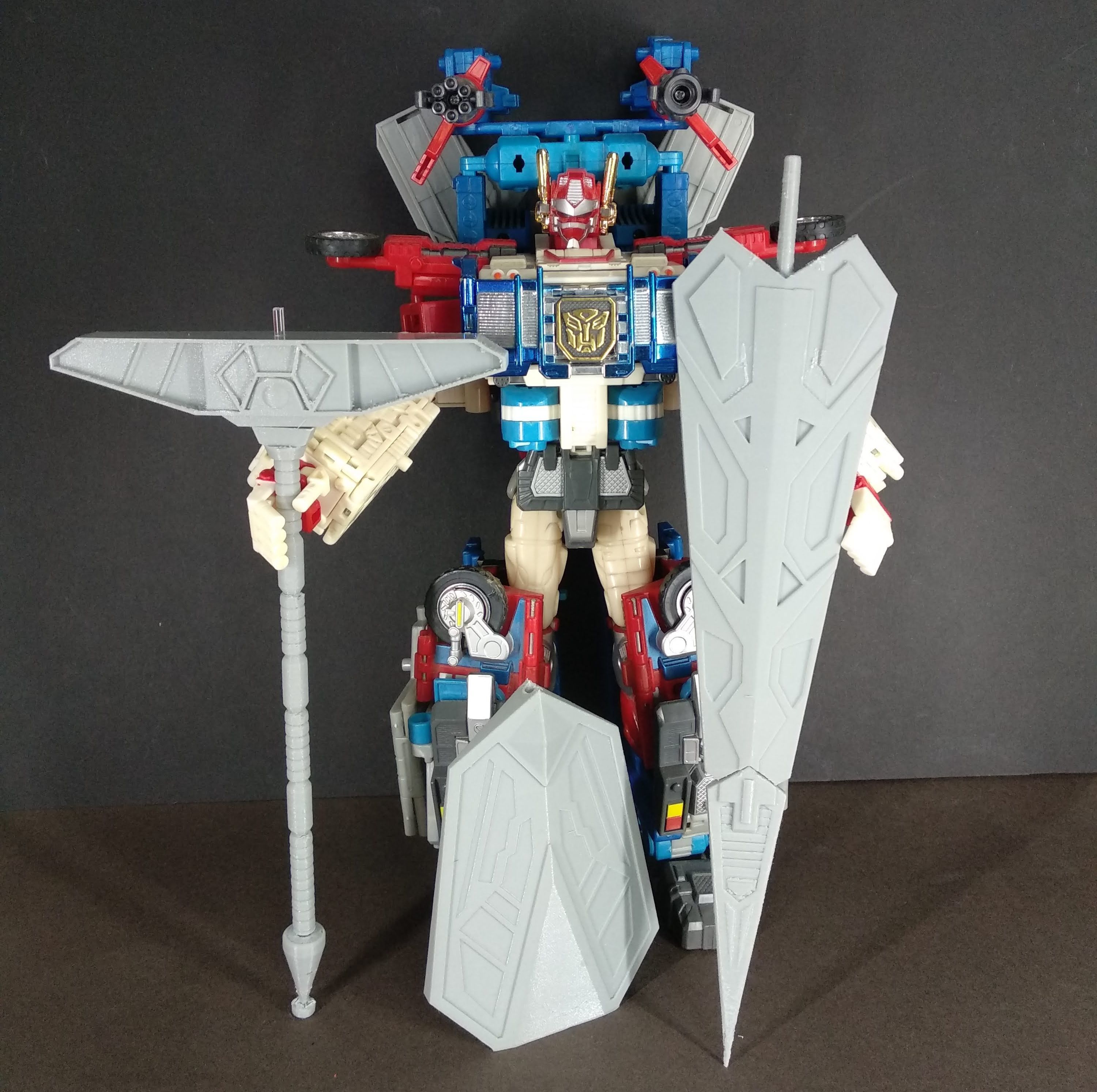 STL file Transformers God Fire Convoy / Fortress Maximus Master Sword 🤖 ...