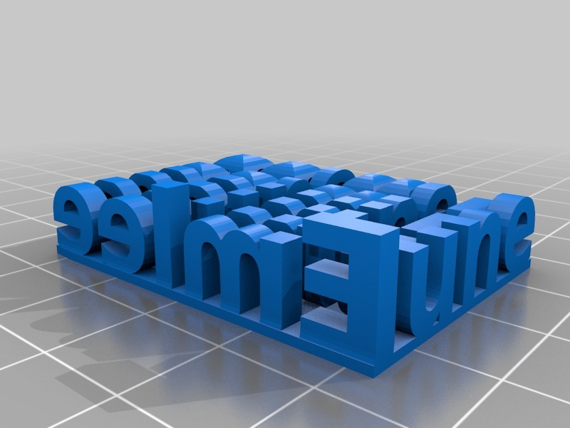 Free 3D file June Emlee Stereo Text 👥 ・3D printing model to download・Cults