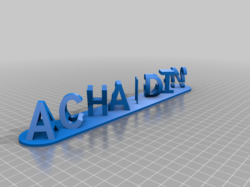 Free 3D file ACHA DIN 🎨 ・3D print model to download・Cults