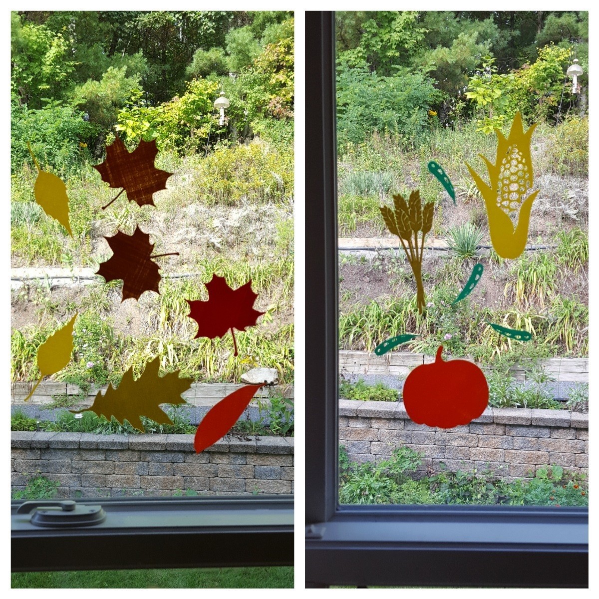 🍂 Fall Harvest Fun Window Decals・Free STL File for ・Cults