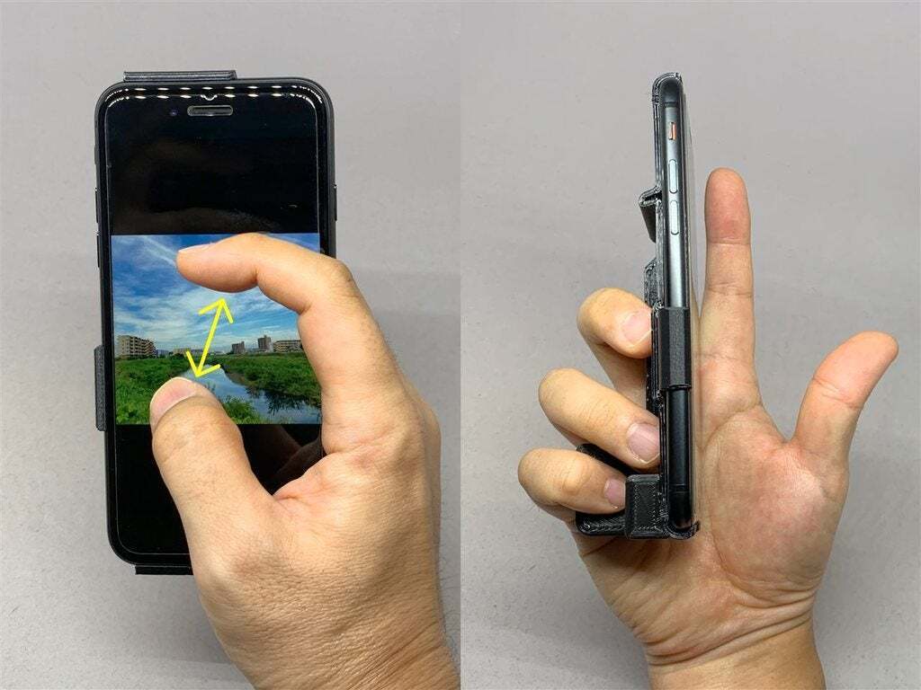 📱 Grip V2 for iPhone SE2 / 8 to support one-handed operation・Free STL ...