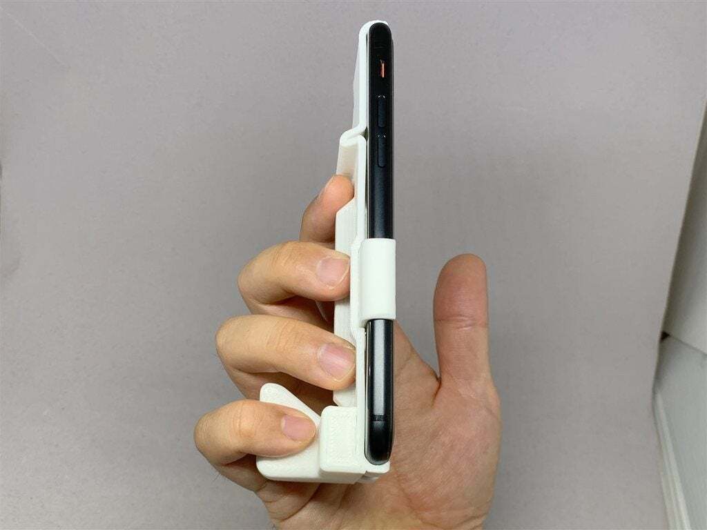 📱 Grip V2 for iPhone SE2 / 8 to support one-handed operation・Free STL ...