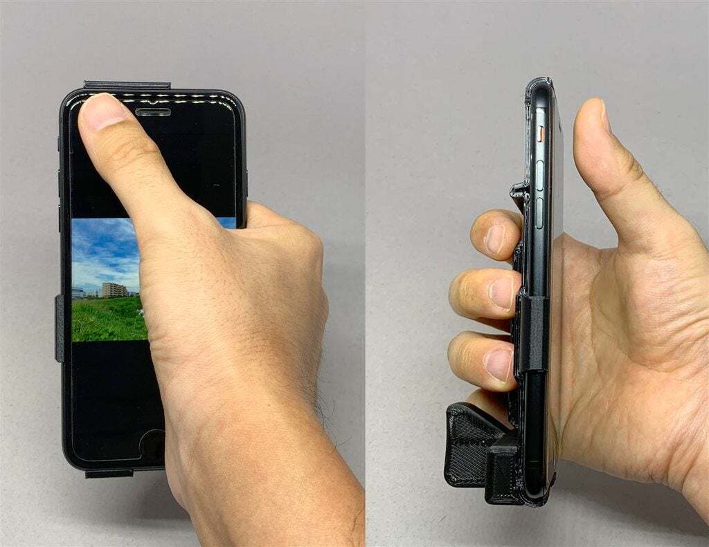 📱 Grip V2 for iPhone SE2 / 8 to support one-handed operation・Free STL ...