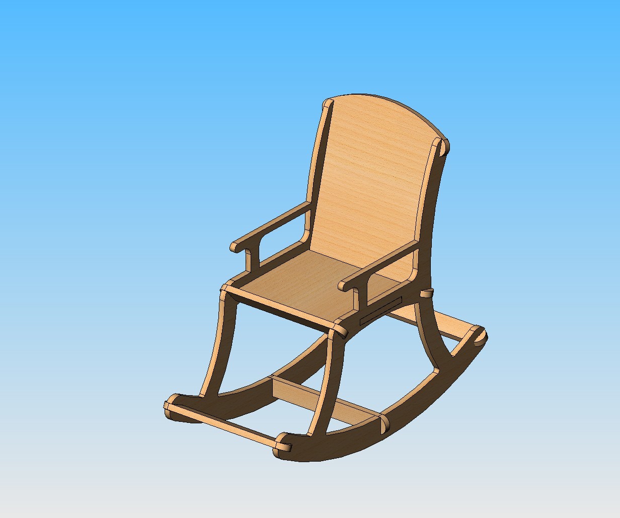 🪑 Rocking chair・Free STL File for ・Cults
