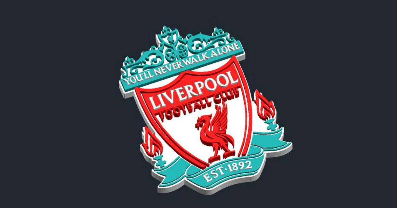 👽 Liverpool FC - Logo・Free STL File for ・Cults