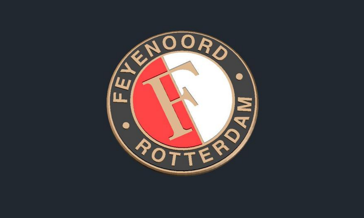 👽 Feyenoord Rotterdam - Logo・Free STL File for ・Cults