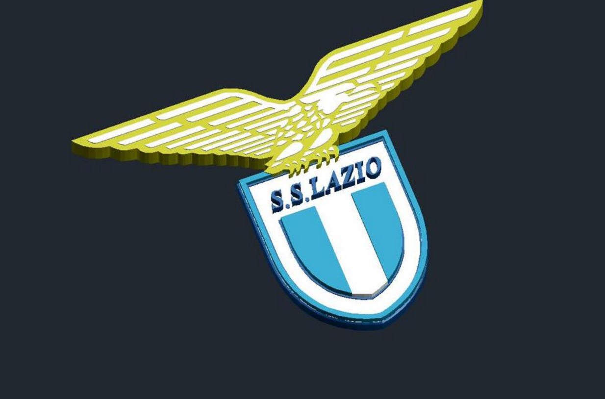Free STL file Lazio Roma - Logo 👽 ・Object to download and to 3D print・Cults