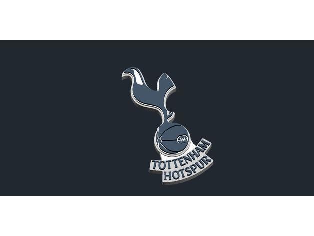 Free STL file Tottenham Hotspur - Logo 📛 ・3D print object to download・Cults
