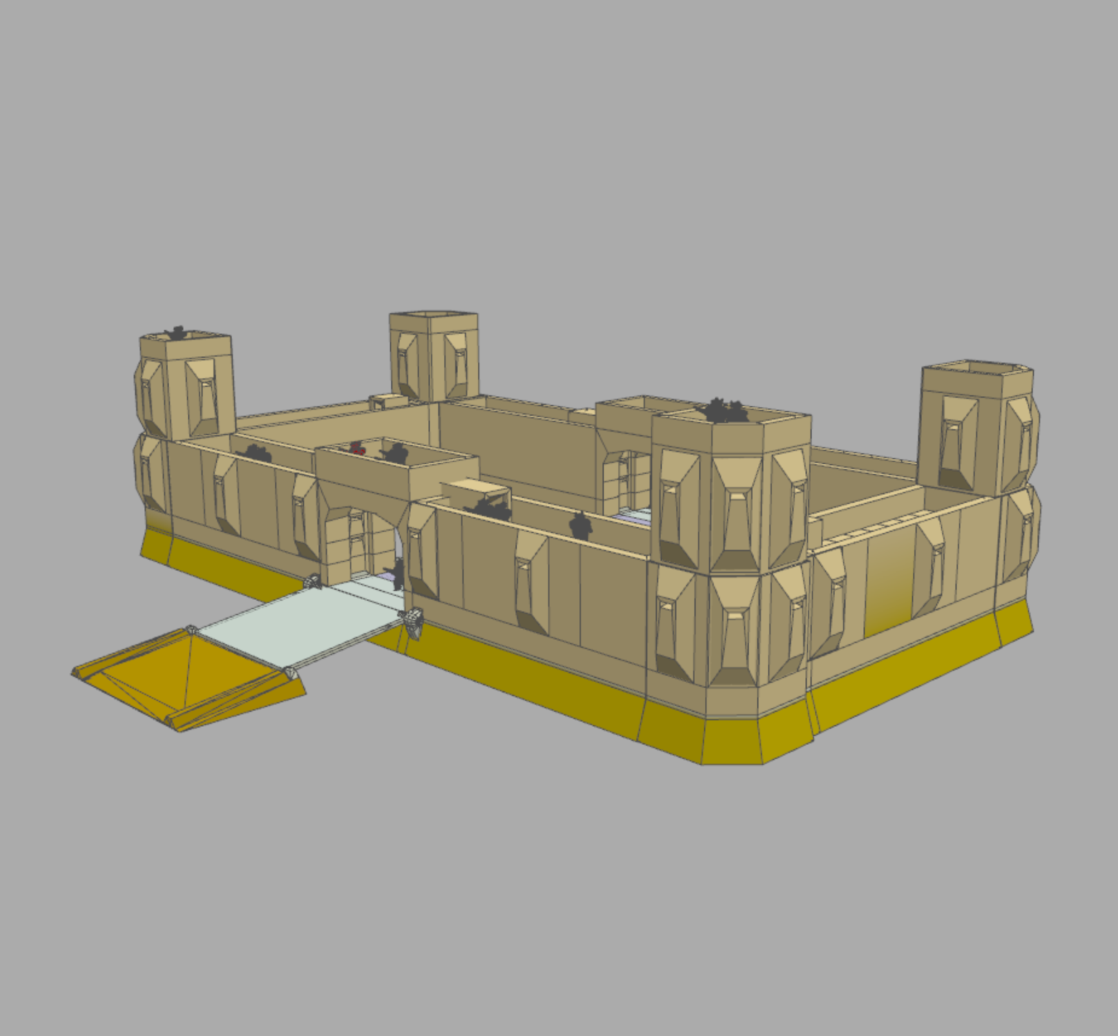 🦸 Modular wargame fort・Free STL File for 3D printing・Cults