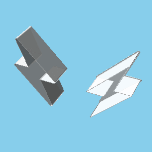 Free 3D file Lightning Bolt (model 2), nestable box (v1) 🌩️ ・Object to ...