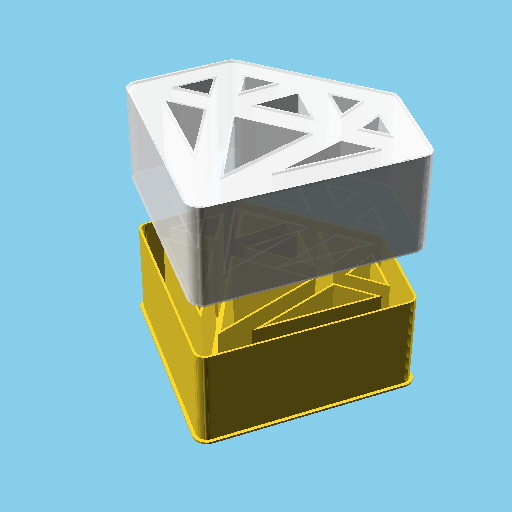 Free 3D file Diamond, nestable box (v1) 💎 ・3D printer model to download ...