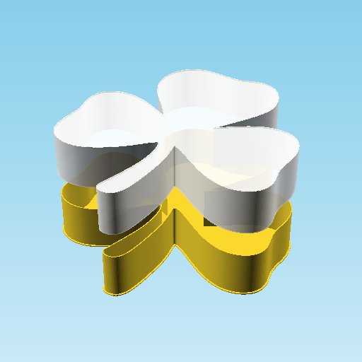☘️ Shamrock, nestable box (v1)・Free 3D File for ・Cults