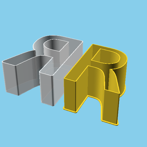 Free 3D file LATIN CAPITAL LETTER R, nestable box (v1) 📦 ・3D printer ...