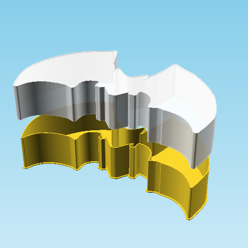 Free 3D file Bat 0074, nestable box (v2) 🦇・3D printing design to ...