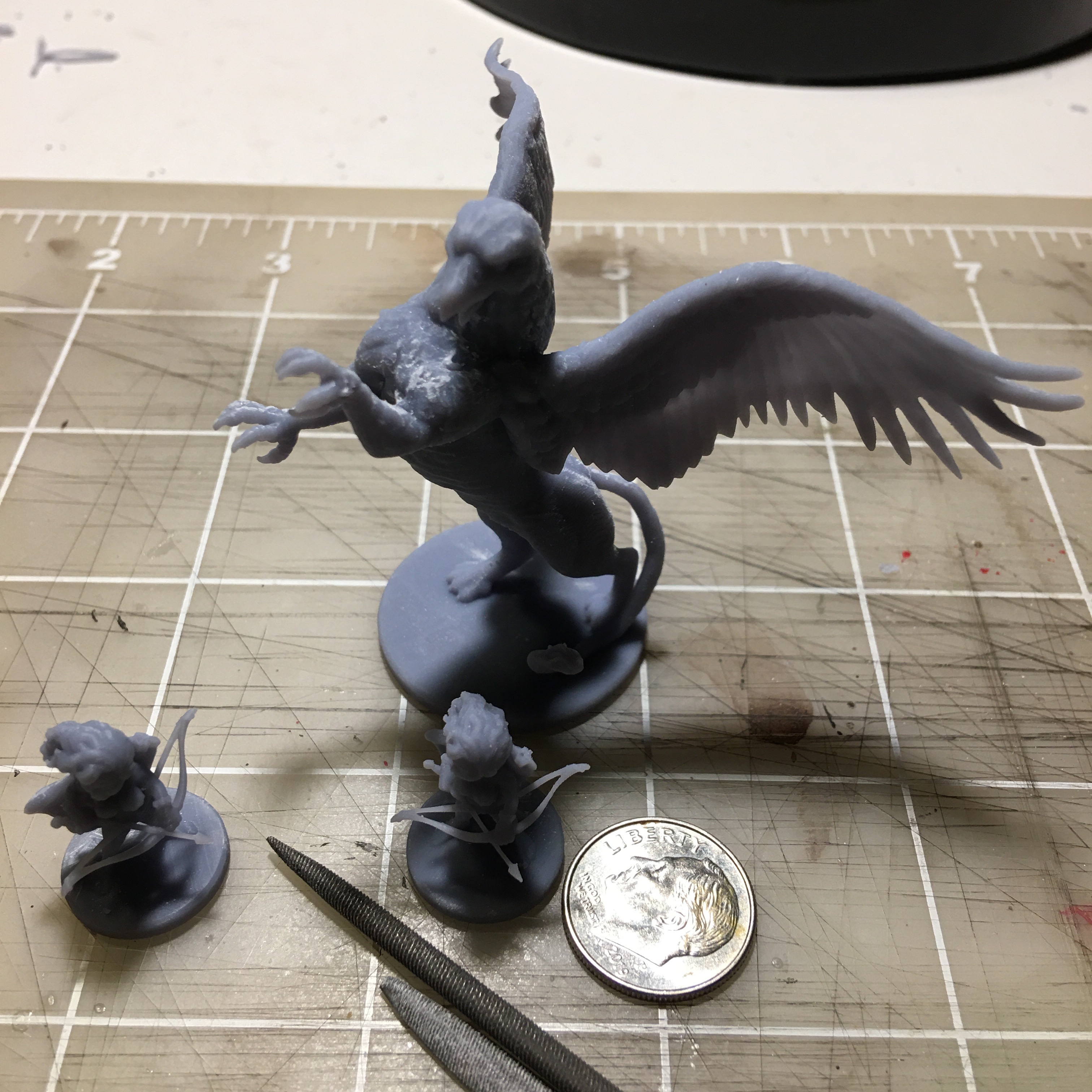 🎲 Griffon Rampant, Fantasy Tabletop RPG Miniature・ STL File for 3D ...