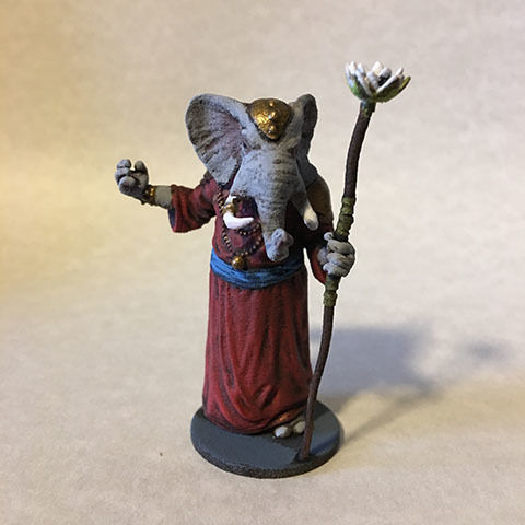 STL file Elephant Wizard, Luxudon,Tabletop RPG Miniature 🐘 ・3D printer ...