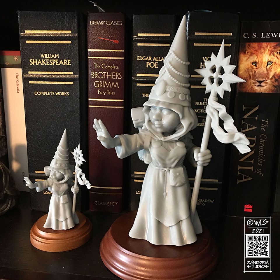 ♀️ Gnomess Cleric, female gnome Tabletop RPG miniature or garden gnome ...