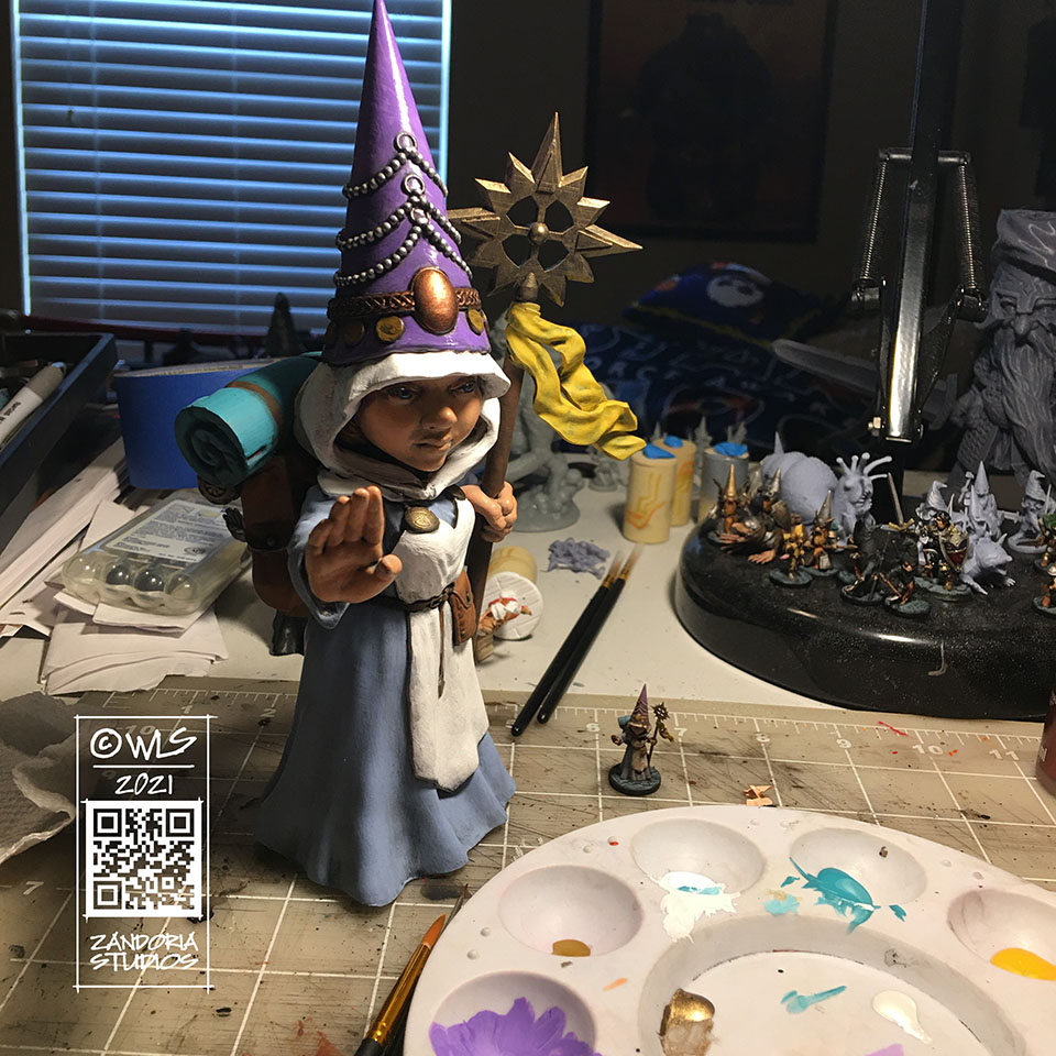 ♀️ Gnomess Cleric, female gnome Tabletop RPG miniature or garden gnome ...