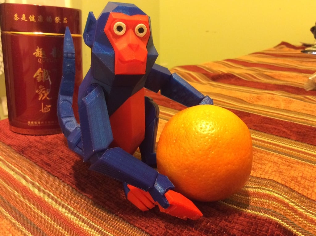 3D printed Bing-shen year of Formosan monkey・Cults