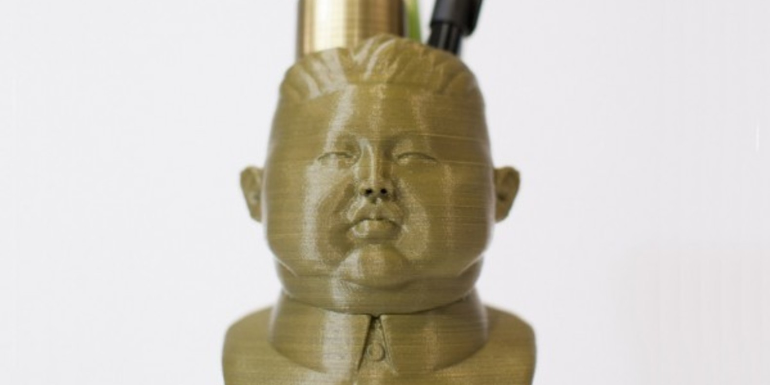 Ein Kim Jong Un-Bleistifthalter aus dem 3D-Drucker・Cults
